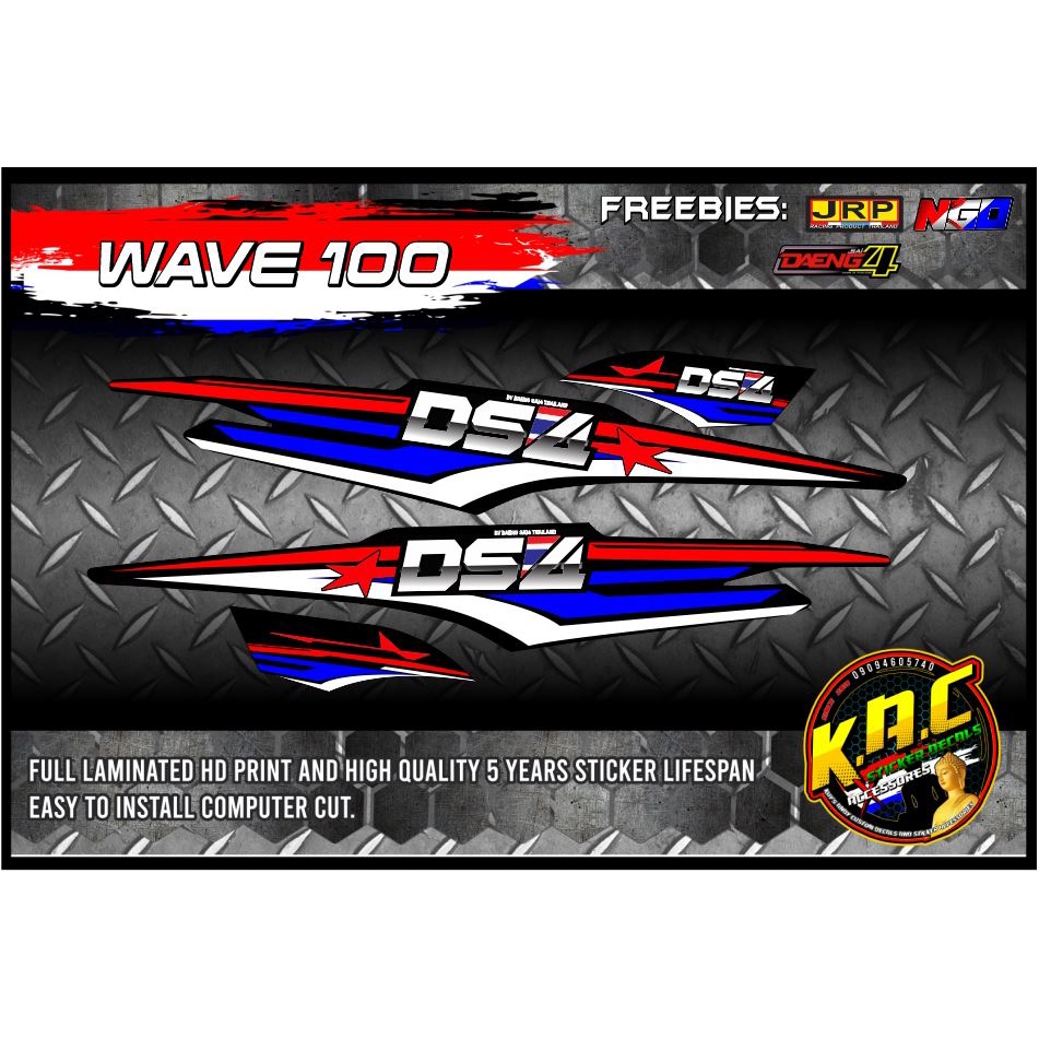 Honda Wave 100 Decals Sticker | Shopee Philippines