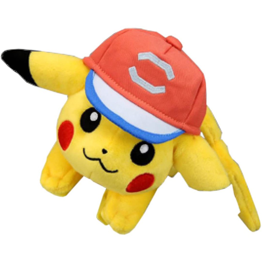 Pocket Monster Shoulder Pikachu Plush New Satoshi Cap Ver. | Shopee ...