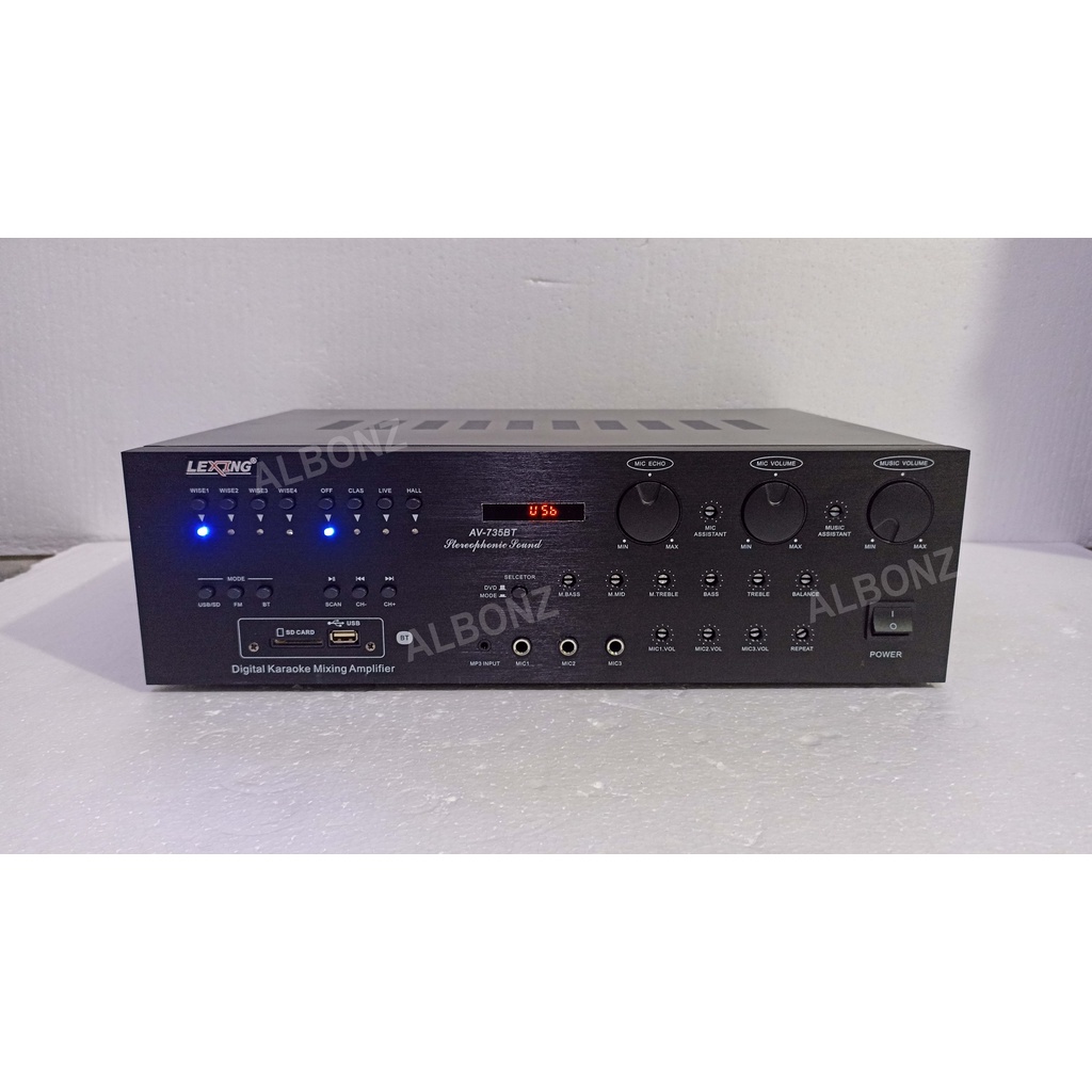 Lexing AV-735BT Digital Karaoke Mixing Amplifier with Bluetooth | Shopee Philippines