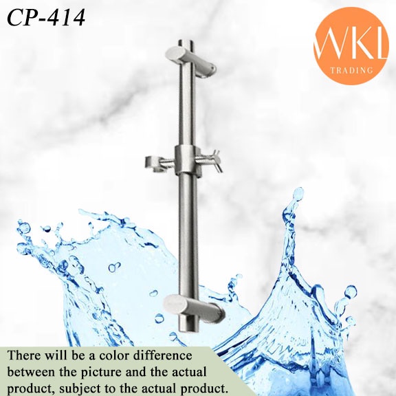 CP-414 WESDA SHOWER HEAD HOLDER SLIDING BAR SLIDE RISER RAIL POLE KIT WALL MOUNT ADJUSTABLE ...