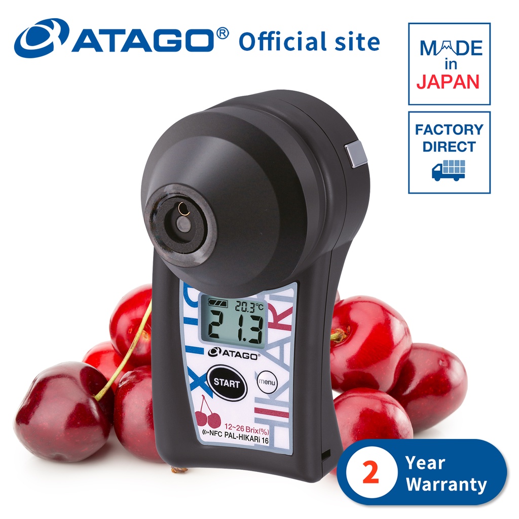 ATAGO Digital Pocket IR Brix Meter (Cherry) PAL-HIKARi16 | Shopee ...