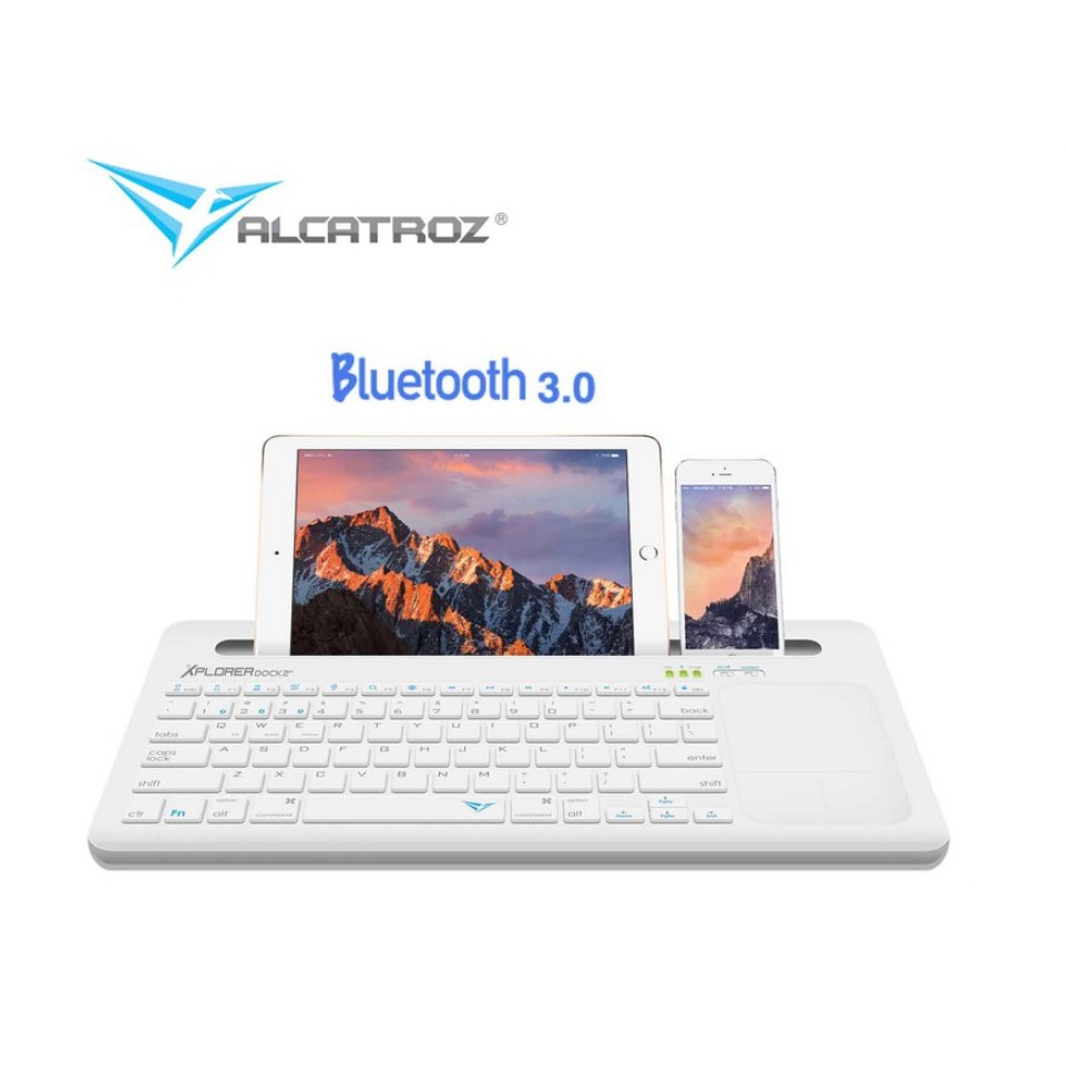 Alcatroz Xplorer Dock 2 BT Wireless Keyboard (White/Grey) | Shopee ...
