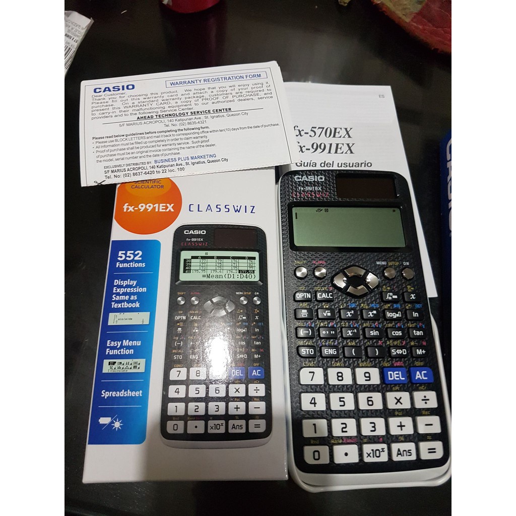 Casio Fx991ex FX-991EX 991EX CLASSWIZ with FREE CLASSWIZ BOOK | Shopee ...