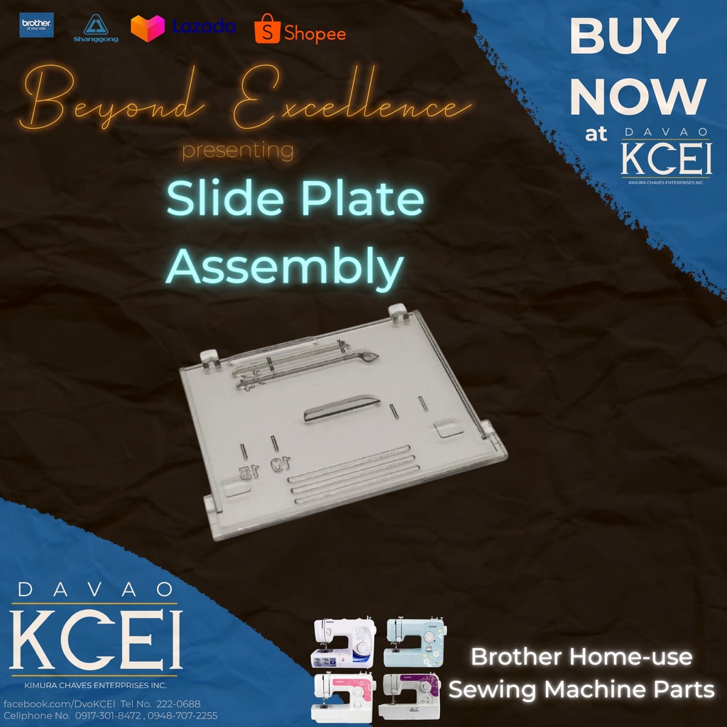 Slide Plate Assembly for Brother Home-use Sewing Machines | Shopee ...