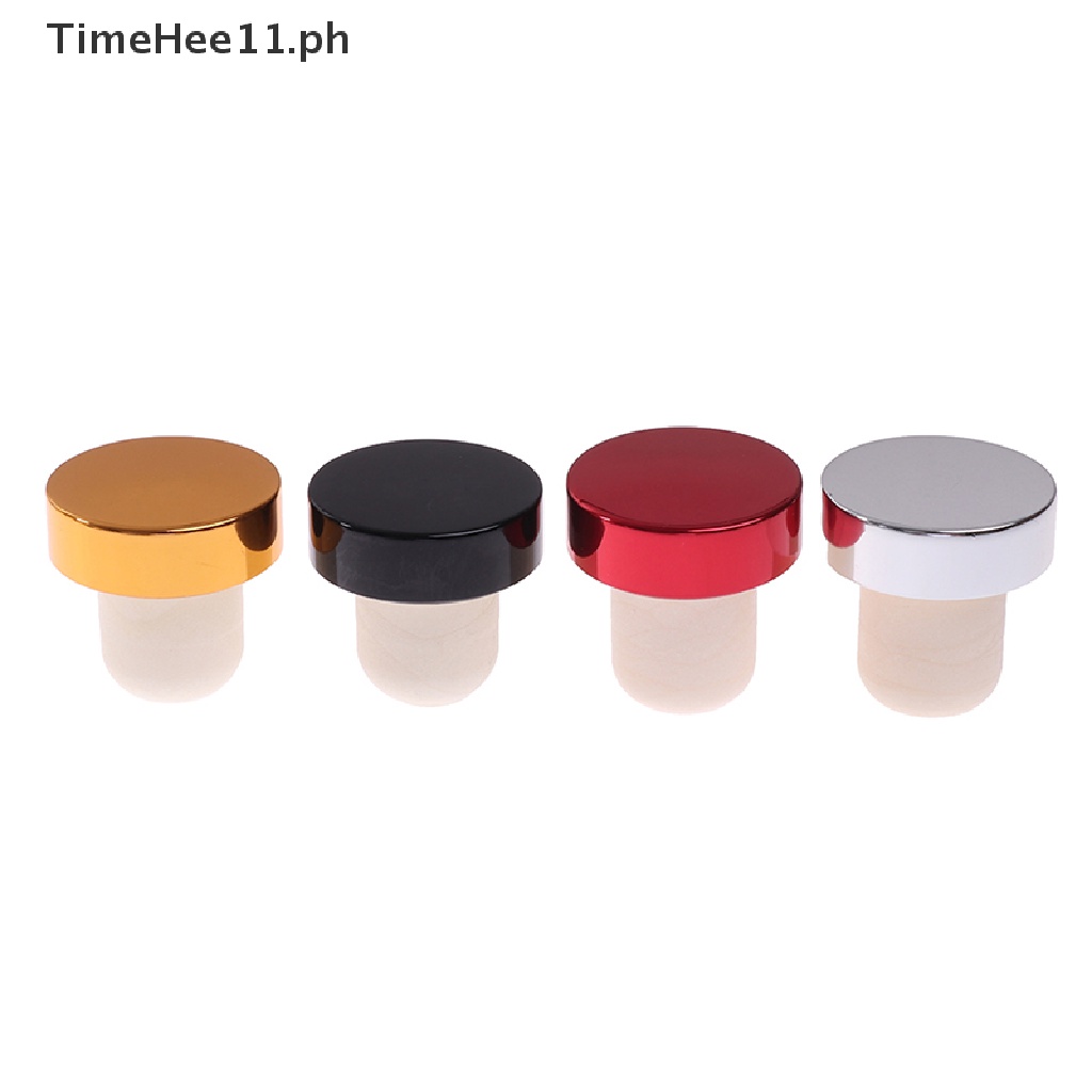 TIMEHEE 10PCS Polymer T-shape Red Wine Stoppers Cork Bottle Plug ...