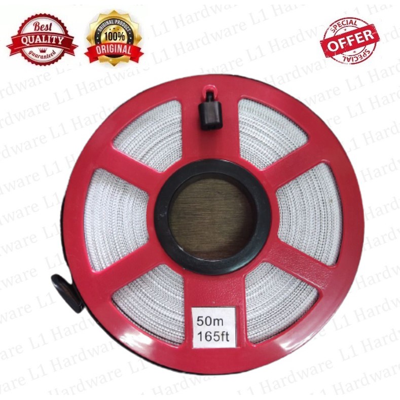 Adamark High Quality Pita Pengukur 50 METER / Fiberglass Measuring Tape ...