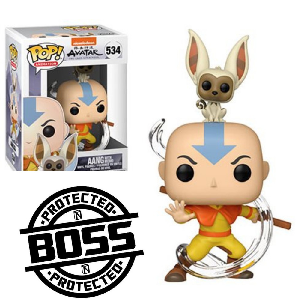 Avatar: The Last Airbender Aang with Momo Pop! Vinyl Figure #534 ...