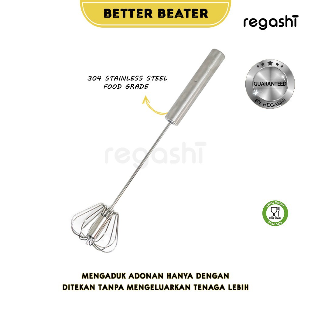 Regashi Egg Beater Better Beater | Stainless Automatic Egg Beater ...