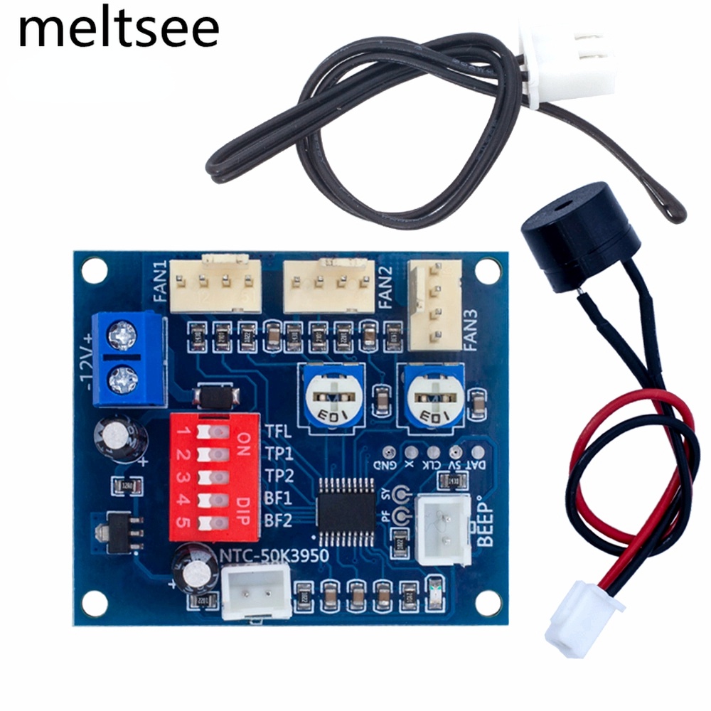 Four-wire PWM fan thermostat computer cooling, fan temperature control module automatic ...
