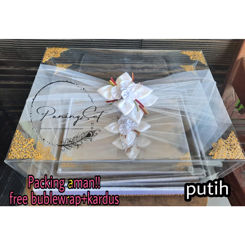 Wedding Gift Box Parcel Box Mica Cover Gift Box contains 4 pcs/ wedding ...
