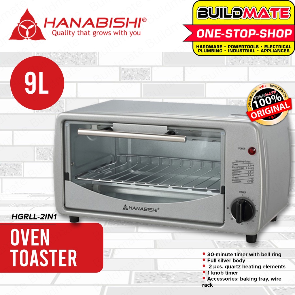 ﹍HANABISHI Oven Toaster 9L with Baking Tray and Wire Rack HO-80SVR ...