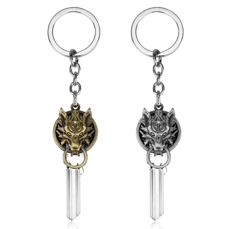 Final Fantasy Final Fantasy Wolf Head Key Sign Keychain | Shopee ...