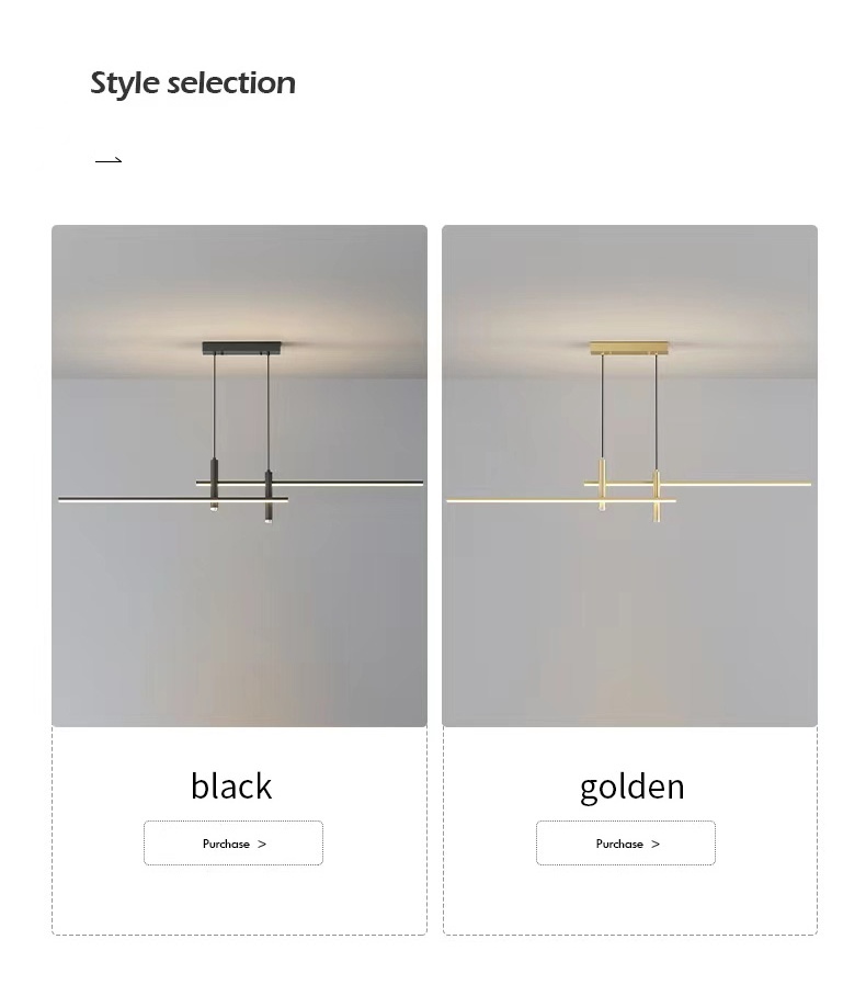 Modern luxury led dining room chandelier Nordic simple Pendant Light ...