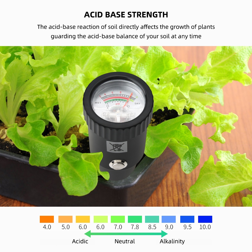 Soil pH Moisture Meter Tester Hygrometer Portable Soil Moisture Plant ...