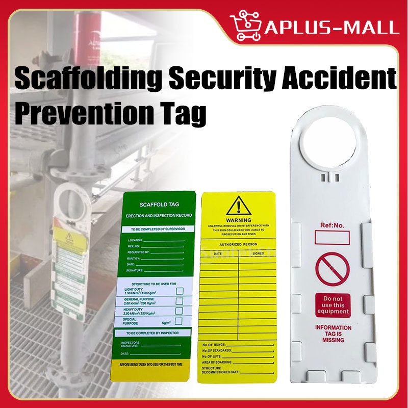 2Pcs/Set Safety Scaffolding Inspection Card Security Accident ...