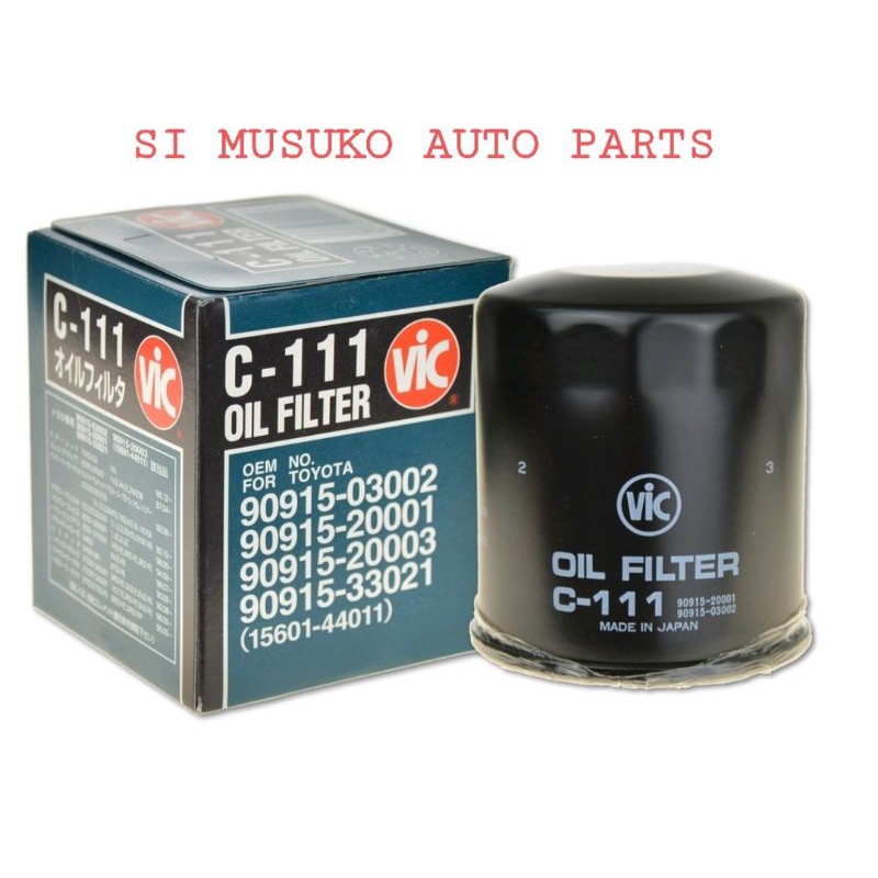 VIC OIL FILTER C-111 Toyota Revo/Fortuner/Innova/Rav4/Hiace/Hilux ...