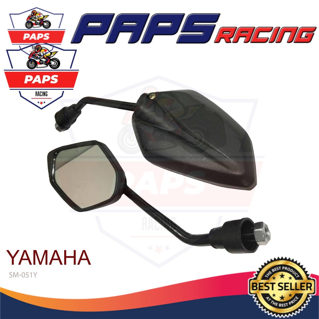 1 Pair Short Stem Stock Side Mirror Yamaha Ordinary Side mirror for ...