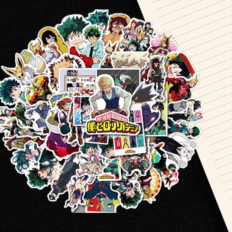 50Pc My Hero Academia Anime Boku No Hero Stickers For Suitcase ...