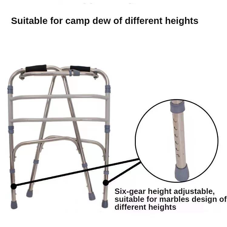 2024 stainless steel walking aid four legged elderly walking aid lower ...