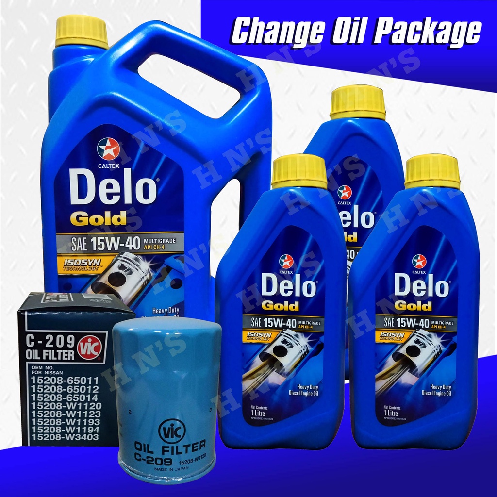 Caltex Delo Gold Multigrade Diesel Engine Oil SAE 15W-40 Oil Change ...