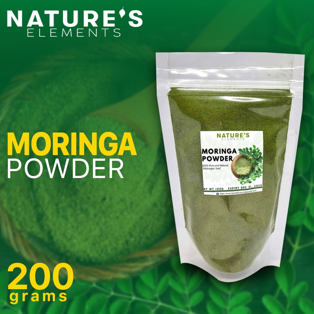 200 grams Pure Moringa Powder Malunggay Powder w/ Nutrients Antioxidant ...