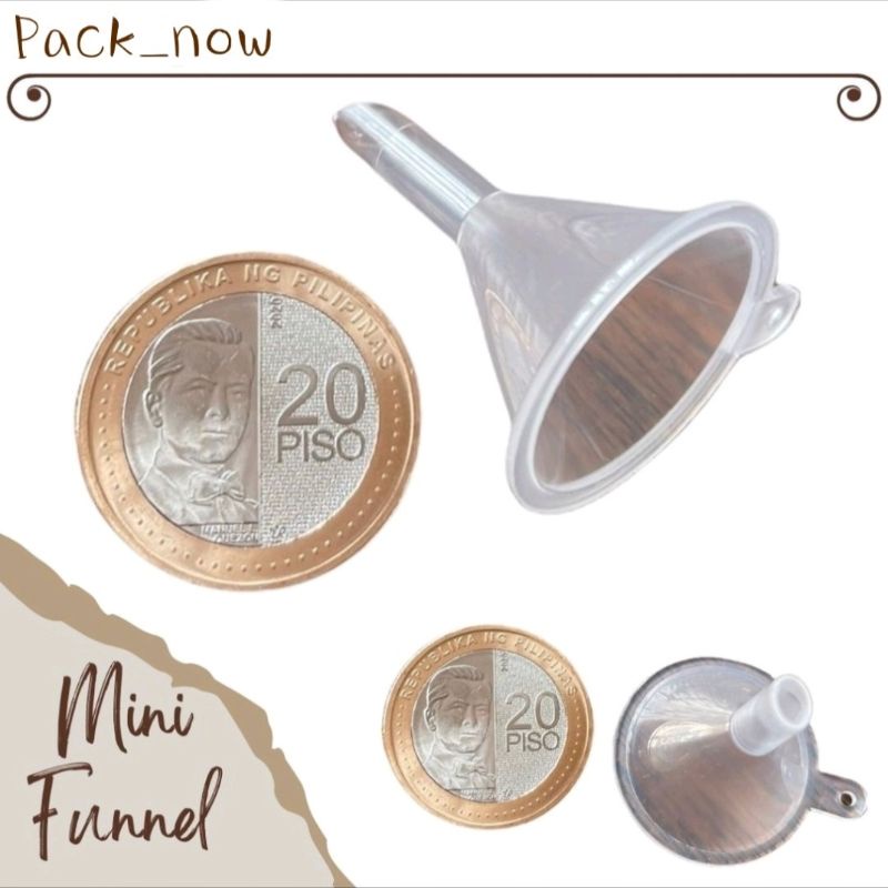 Mini Funnel plastic embudo by 5 pieces | Shopee Philippines