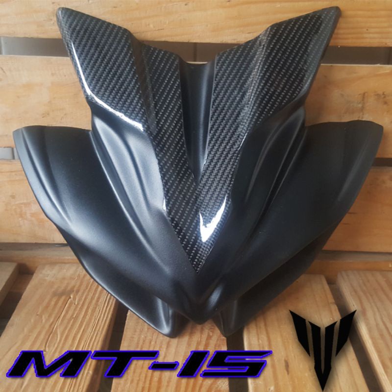 MT15 MT 15 half carbon kevlar carbon headlamp mask mask | Shopee ...