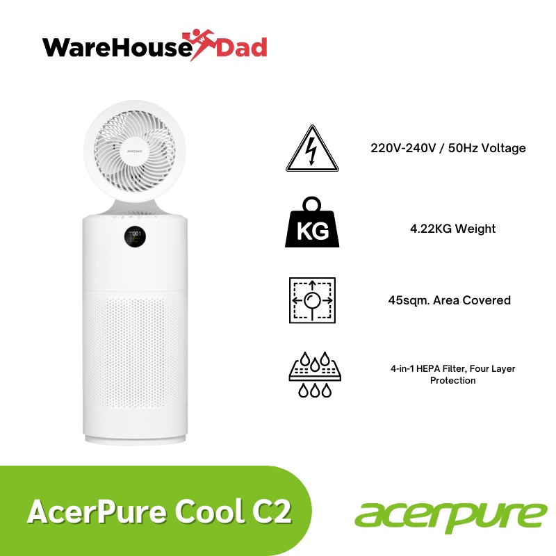 Acerpure Cool C2 (Air Purifier + Air Circulator) | Shopee Philippines