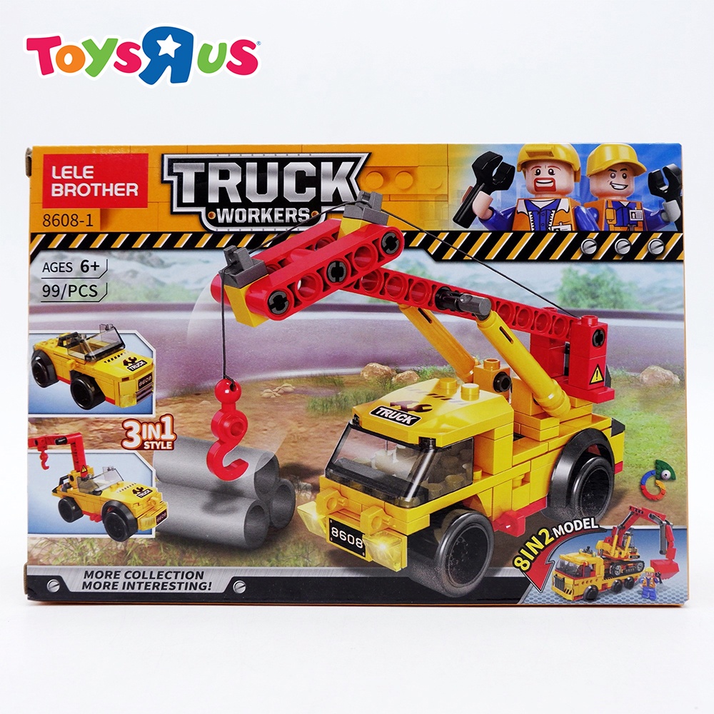 Lele Brothers Blocks 99 pcs Crane Truck | Shopee Philippines