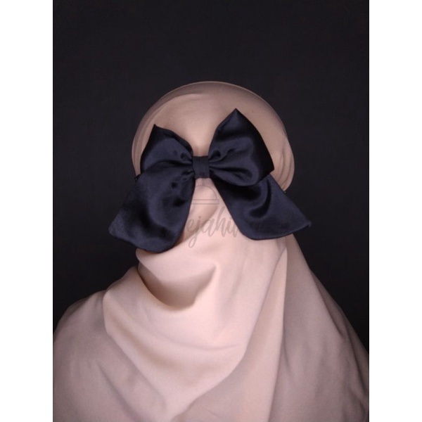 "Big Ribbon" ribbon mask connector/sailorbow/large satin ribbon ...