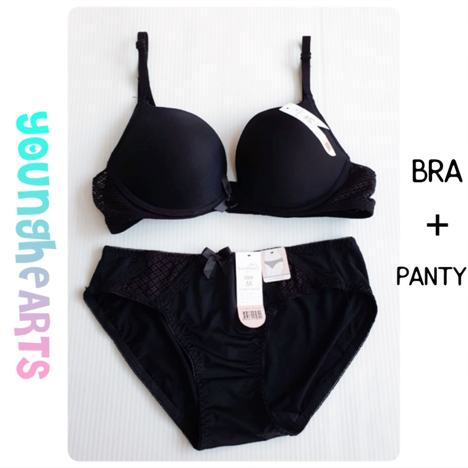 YoungHearts Bra SET 19936-375 (Get bra + panty) | Shopee Philippines