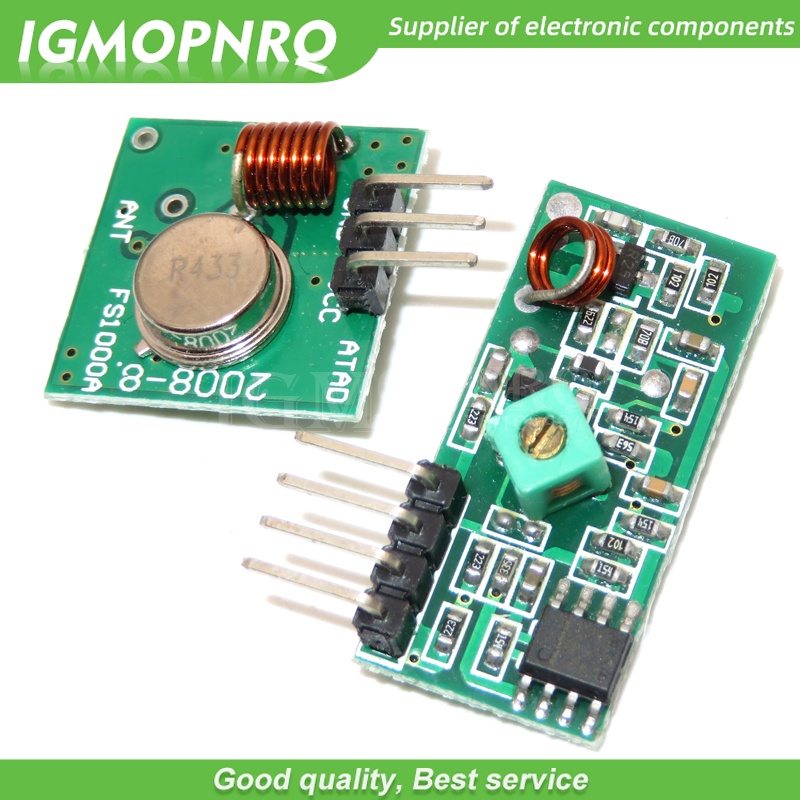 1Lot= 1 pair (2pcs) 433Mhz RF transmitter and receiver Module link kit ...