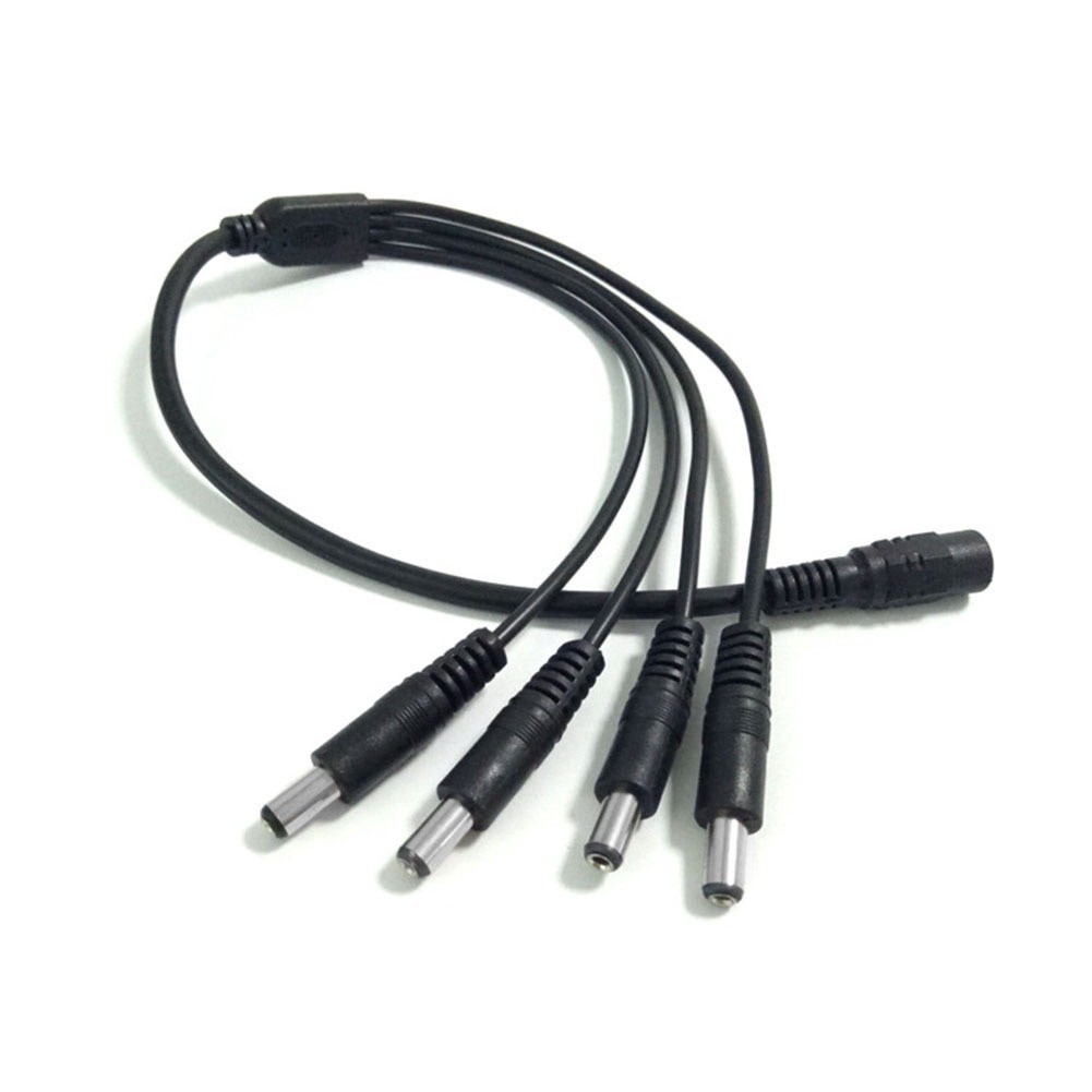 1 FEMALE TO 4 MALE CHANNEL PVC SPLITTER FOR CCTV SECURITY CAMERA DVR ...