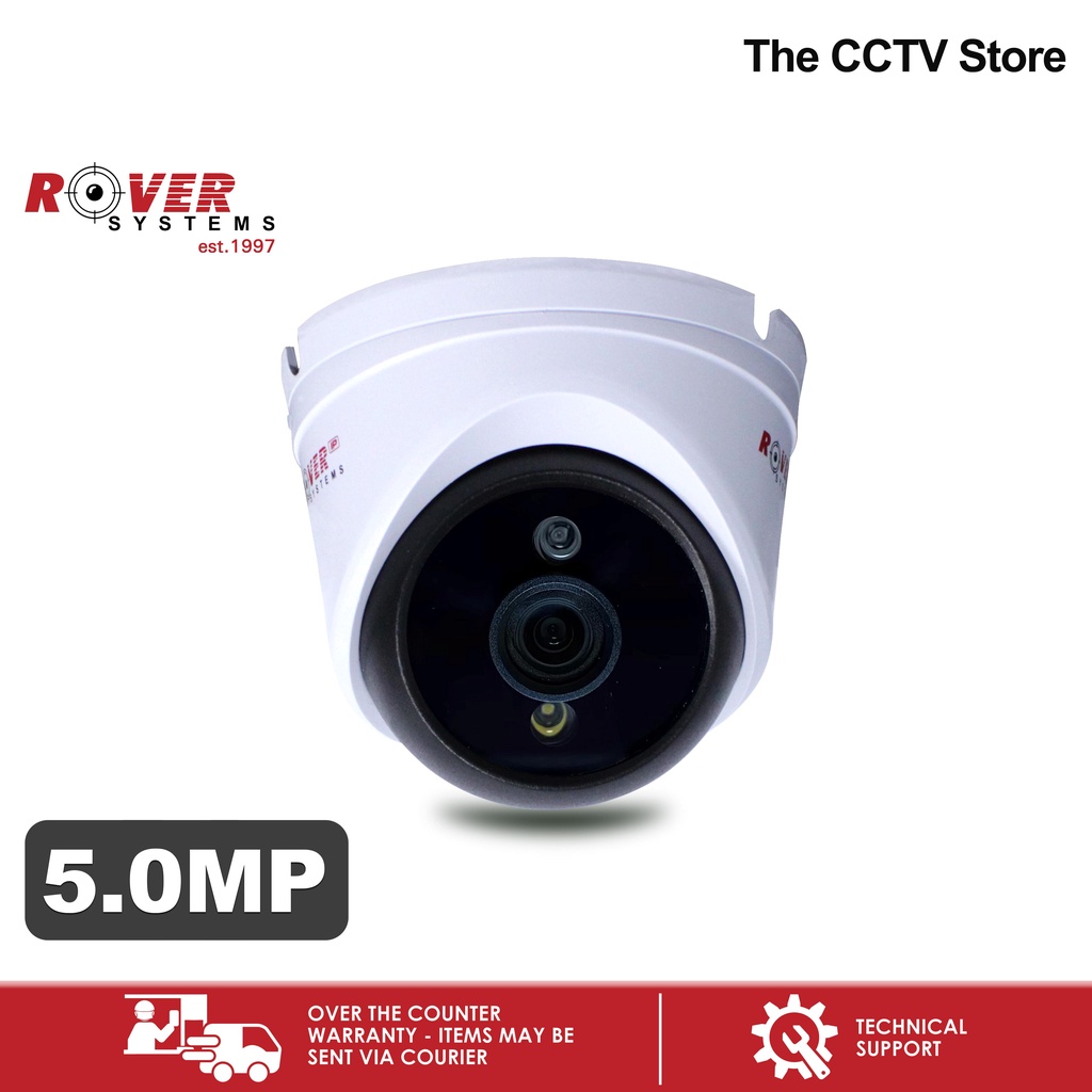 Rover Systems 5MP DUAL LIGHT Dome DARK LIGHT Indoor IP CCTV Camera 30 ...