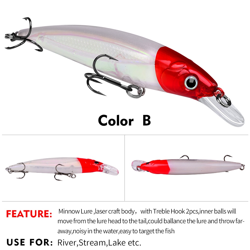 PROBEROS 1PCS Sinking Fishing Lure Hard Bait 7g 14g Floating Wobbler Artificial Noisy Minnow ...