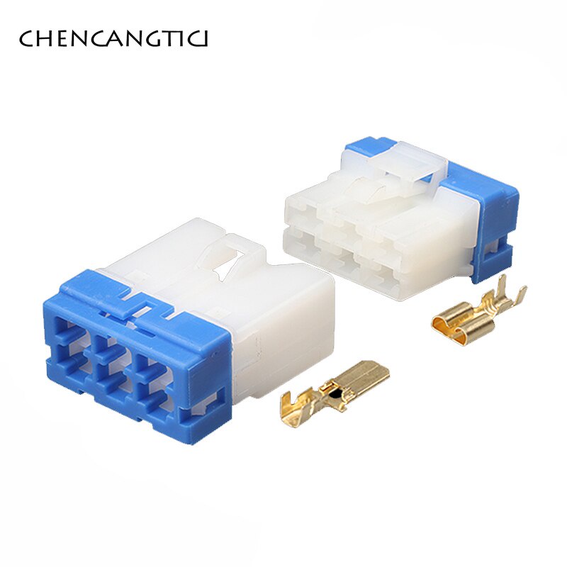 2 Sets 6 Pin AMP Car Electrical Wire Connector Blower Speed Control ...