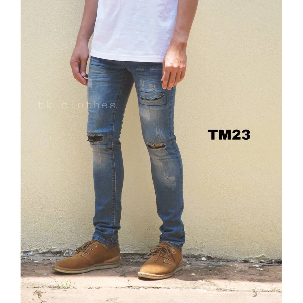 Bleached Light-Colored Jeans Unique Japanese Denim Fabric Dave Shape ...