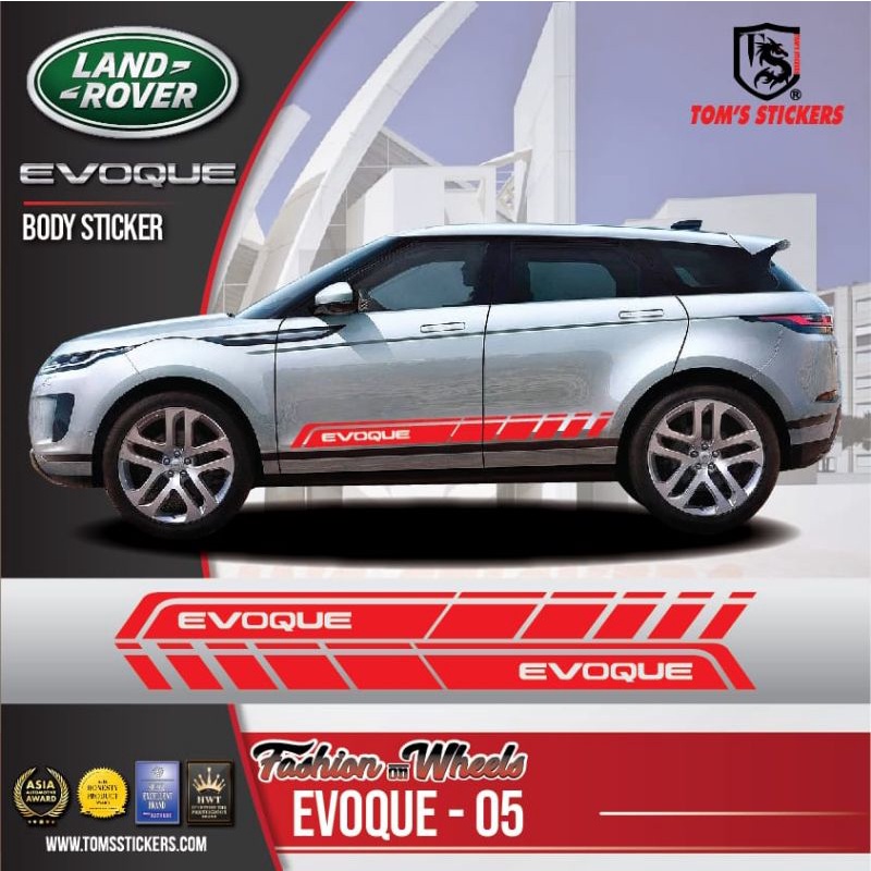 LAND ROVER EVOQUE CAR BODY STICKER SET EVOQUE - 05 | Shopee Philippines