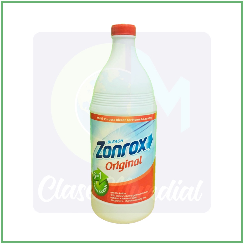 Zonrox Bleach Original 1 liter / bottle | Shopee Philippines