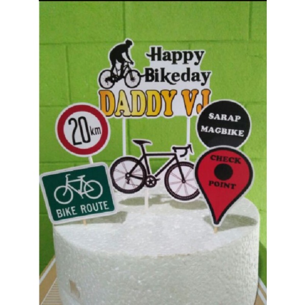 (Marie's Shop)Bikers Theme Cake Topper | Shopee Philippines