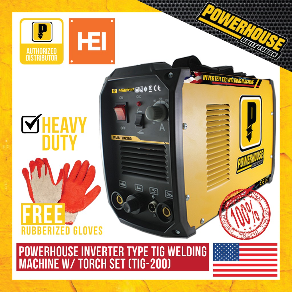 PowerHouse Inverter Type TIG Welding Machine 200A TIG-200 | Shopee ...