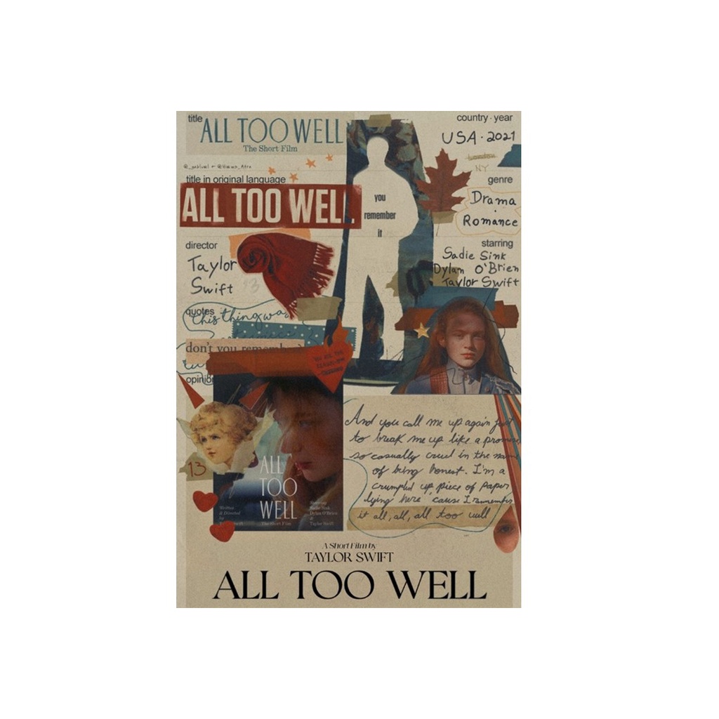 Taylor All Too Well Poster / Taylor All Too Well Posters with FREE ...