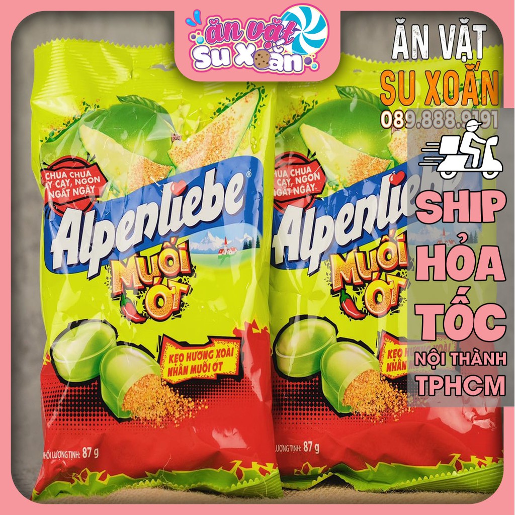 Alpenliebe young mango salt and chili candy Twisted Salad Snack ...