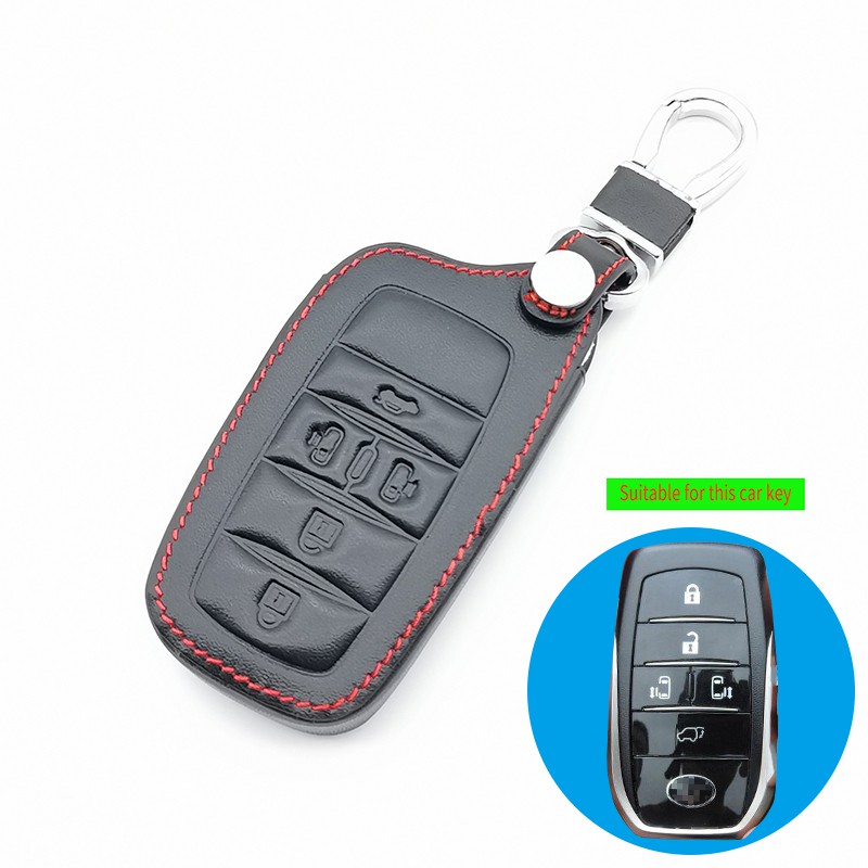 100% leather key fob shield for Toyota fortuner prado camry rav4 ...
