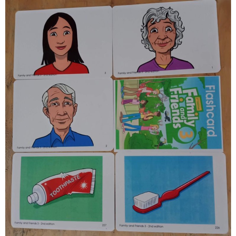 Flashcard Family and Friend 3 - 2nd (A5-1-sided) | Shopee Philippines