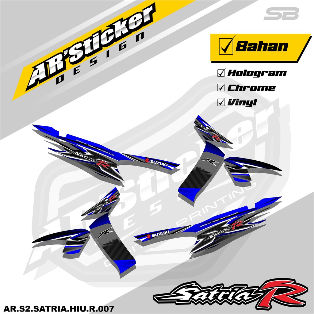 Satria 120 R Hiu Striping - Satria 120 R Hiu Lis Striping Sticker ...