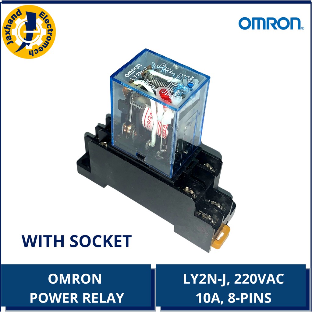 Power Relay LY2N-J, 10A, 24VDC/220VAC, with Socket | Shopee Philippines