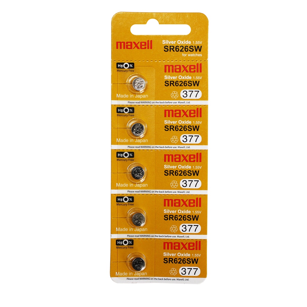 Original Maxell SR626SW (377) Silver Oxide Battery | Shopee Philippines
