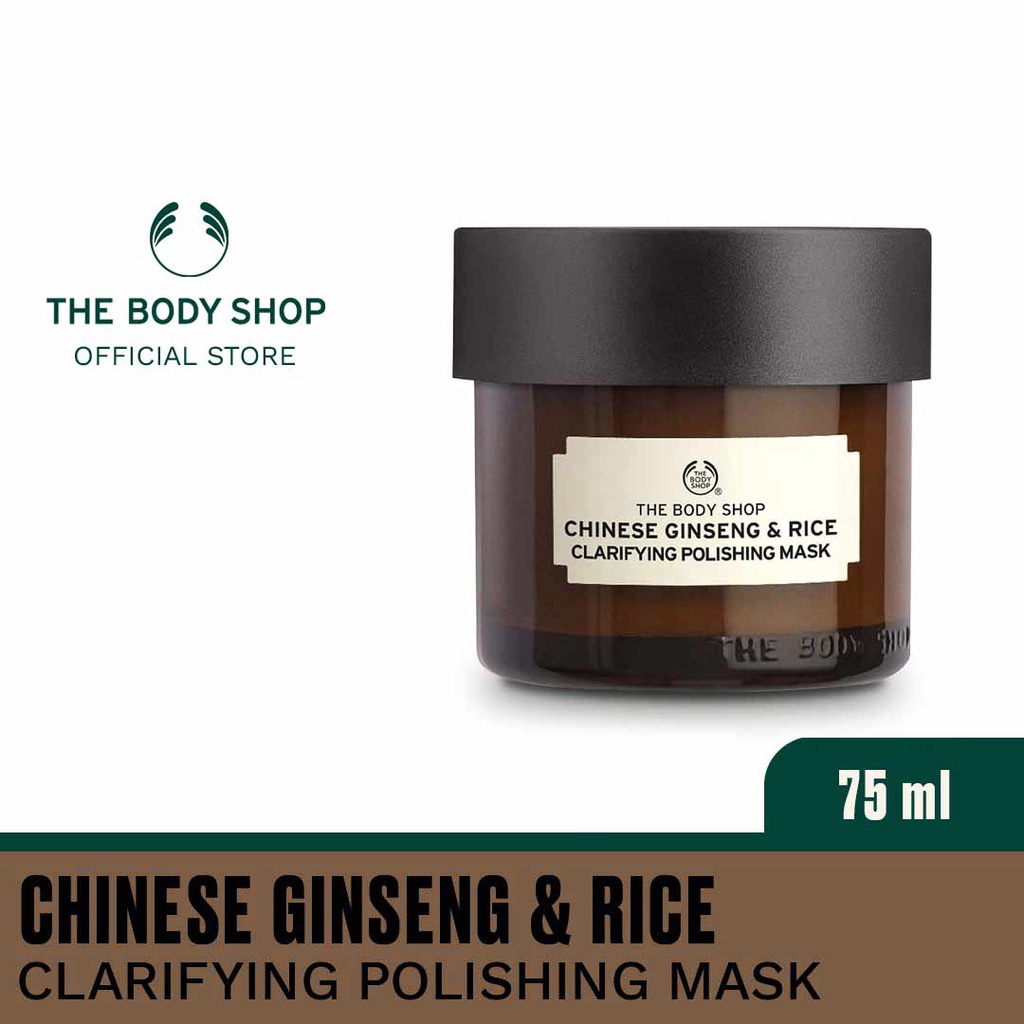 The Body Shop Chinese Ginseng & Rice Clarifying Polishing Mask (75ml ...