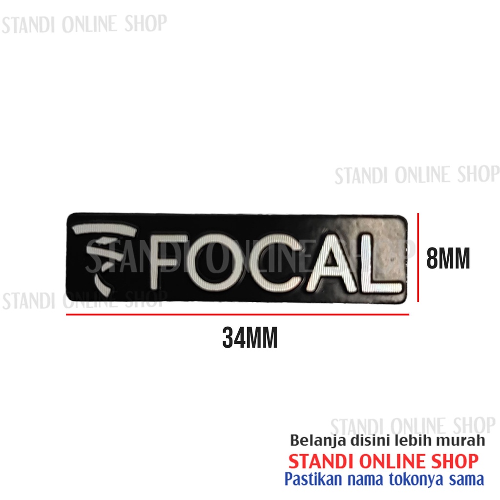 Aluminum Emblem Sticker Decals 3D Focal Logo Audio Speaker | Shopee ...